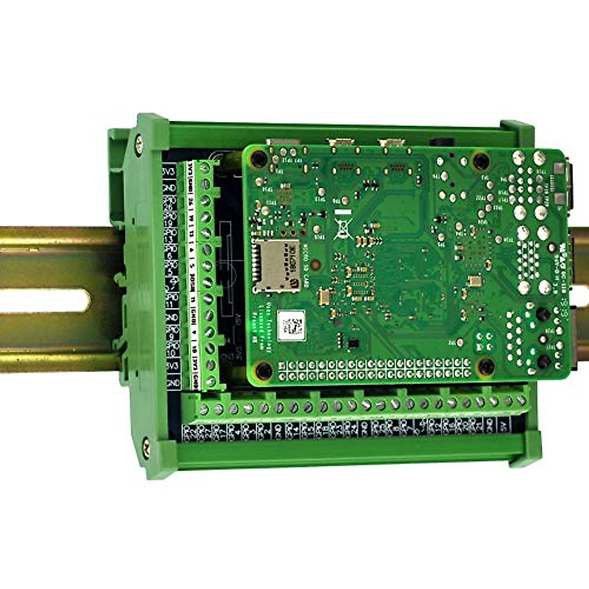 DIN Rail Mount Pinout Breakout Terminal Block Module for Raspberry Pi A+ 3A+ B+ 2B 3B 3B+ 4B Zero Zero-W