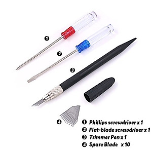 Rustark 15Pcs Professional Modeler Basic Tools Craft Set Model Tools Kit for Gundam Hobby Model Assemble Building