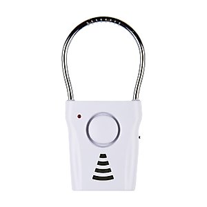 SABRE 110dB Door Handle Alarm, Extremely Loud Wireless Alarm Audible Up To 680 Ft Away, Hangs Off Door Knob or Handle, Vibration-Triggered Home Security Alarm, 3 Adjustable Settings, Great for Travel