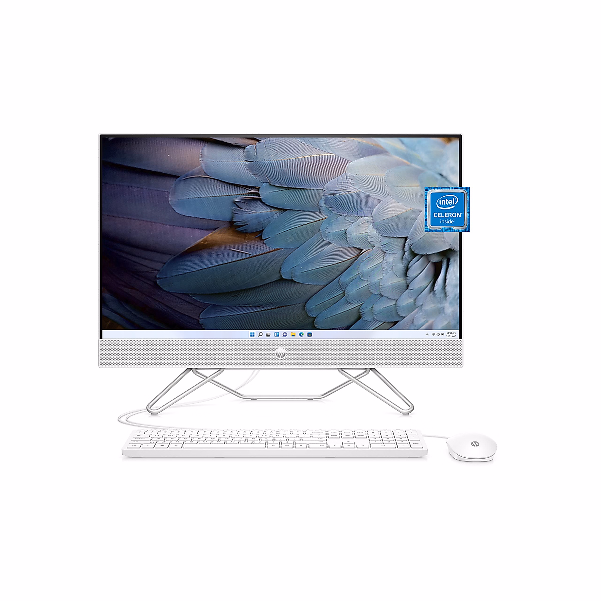 HP 23.8” All-in-One Desktop PC, Intel Celeron Processor J4025, 4 GB RAM, 256 GB SSD, FHD Windows 11 Home Webcam (24-cb0110, 2022) (Renewed)…