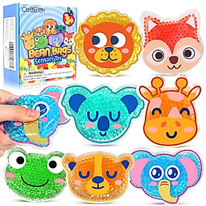 Squishy Sensory Fidget Toys with Autism: OleOletOy 7 Pack Animal Sensory Toy for Autism, Sensory Bean Bags Squishy Toys for Calm Down Corner, Classroom Prize, Party Favors, and Travel Toy Gifts