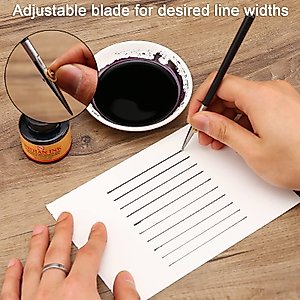 LOONENG Ruling Pen for Masking Fluid, Designed for Cartography, Calligraphy, Fine Line Drawing and Technical Drawings, Suitable for Use with Masking Fluid, Drawing Ink, Indian Ink and Gouache