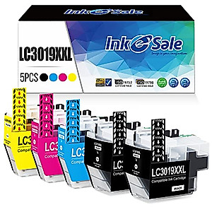 INK E-SALE Compatible LC3019 Ink Cartridge Replacement for Brother LC3019XXL LC 3019 Ink Cartridge (5-Pack Combo) for use with Brother MFC-J6730DW MFC-J6930DW MFC-J5330DW MFC-J6530DW High Yield
