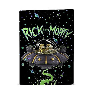 Head Case Designs Officially Licensed Rick and Morty The Space Cruiser Graphics Vinyl Faceplate Sticker Gaming Skin Decal Cover Compatible with Sony Playstation 5 PS5 Disc Edition Console
