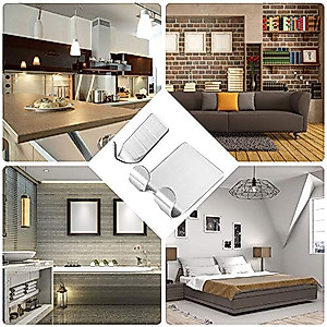 8 Pcs Self Adhesive Metal Dual Wall Hooks, FineGood Stainless Steel Waterproof Hanger Wall Mounted Double Hooks Heavy Duty Sticky Utility Storage Hooks for Bathroom Bedroom Kitchen