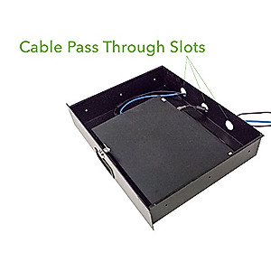 NavePoint Server Cabinet Case 19 Inch Rack Mount DJ Locking Lockable Deep Drawer with Key 4U