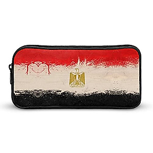 Egypt Flag Pencil Case Makeup Bag Big Capacity Pouch Organizer for Office College