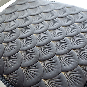 ZTGL Chair Cushions for Dining Chairs, Anti-Deformation Chair Pads with Ties and Non-Slip Backing - Seat Cushion for Kitchen Chair with Detachable Cover 17"X16",Black,Pack of 6