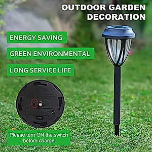 Dynaming 12 Pack Outdoor Solar Pathway Lights, Solar Powered Garden Decorative Lights, Auto On/Off & Waterproof Landscape Lighting for Lawn Patio Yard Walkway Deck Driveway, Warm White