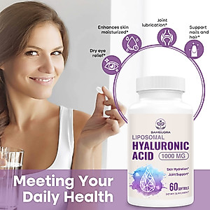 Sambugra TUDCA Liver Supplements 1100mg and Liposomal Hyaluronic Acid Supplements 1000mg, High Bioavailability Supplement (Pack of 3)