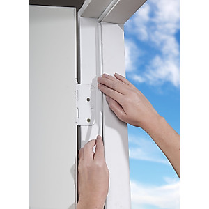 Duck Brand Heavy-Duty Self Adhesive Weatherstrip Seal for Large Gap, White, 3/8-Inch x 1/4-Inch x 17-Feet, 2 Seals, 282434