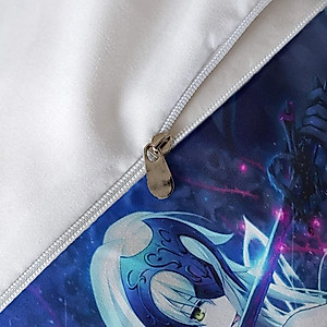 AKARDO Fate Grail War Anime Duvet Cover Soft 3D Printed Bedding Set with Comforter Cover 3 Piece Set Includes 2 Pillowcases and 1 Duvet Cover Machine Washable (12,Twin (68"x86"))