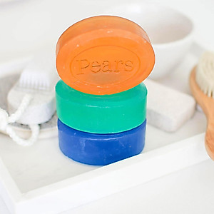 Pears Soap, Face & Body Soap, Amber – Pure & Gentle Transparent Bar Soap, Moisturizing Glycerin Soap with Natural Oils for Pampered, Glowing Skin, 4.4 Oz (Pack of 24)