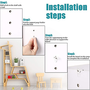 125 Pieces 5 mm Clear Plastic Shelf Support Pegs Holder for Cabinet Furniture Shelf Pin Bookshelf Bracket Easy to Install Nail