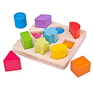 Bigjigs Toys Wooden My First Shapes Sorter Puzzle