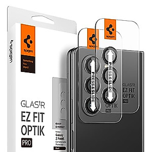 Spigen Camera Lens Screen Protector [GlasTR Optik Pro] designed for Galaxy Z Fold 5 - Black [2 Pack]