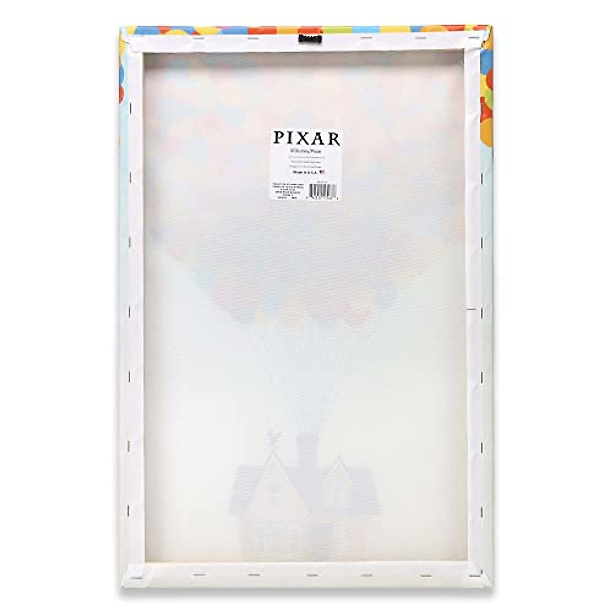 Open Road Brands Disney Pixar Up House and Balloons Gallery Wrapped Canvas Wall Decor - Large Up Canvas Wall Art for Kids' Bedroom, Nursery or Home Decor