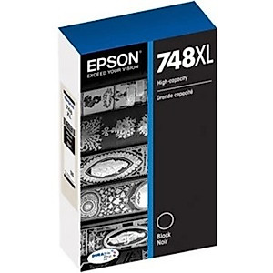 EPSON T748 DURABrite Pro -Ink High Capacity Black -Cartridge (T748XL120) for select Epson WorkForce Printers