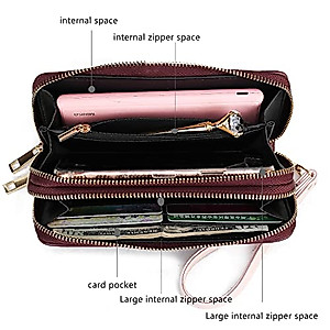 MKF Collection Women's Travel Gift 3 Piece Set - Wristlet Wallet -Passport Holder - Luggage Name Hang Tag