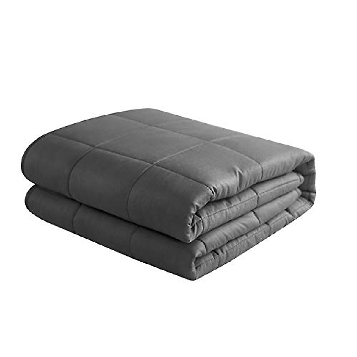 Well Being Soft Quilted Microfiber Weighted Blanket, 60"x80", 20 Lbs, Grey