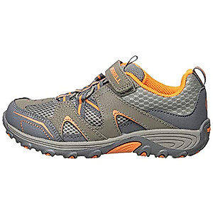 Merrell Trail Chaser Hiking Sneaker, Gunsmoke/Orange, 13 US Unisex Little Kid