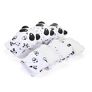 Silicone Baby Teether Teething Panda Mitten Glove Palm Thumb Chewable Toy Newborn Nursing BPA Free(paw)