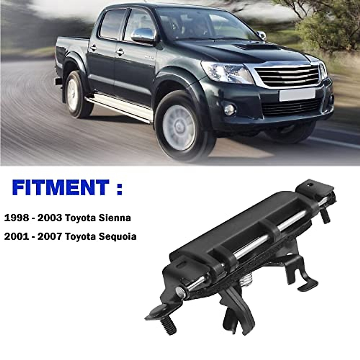 LCWRGS Tailgate Handle Liftgate Latch Handle Replacement for 1998-2003 Toyota Sienna, 2001-2007 Toyota Sequoia, Replaces 69090-08010, 69090-0C080, 79600