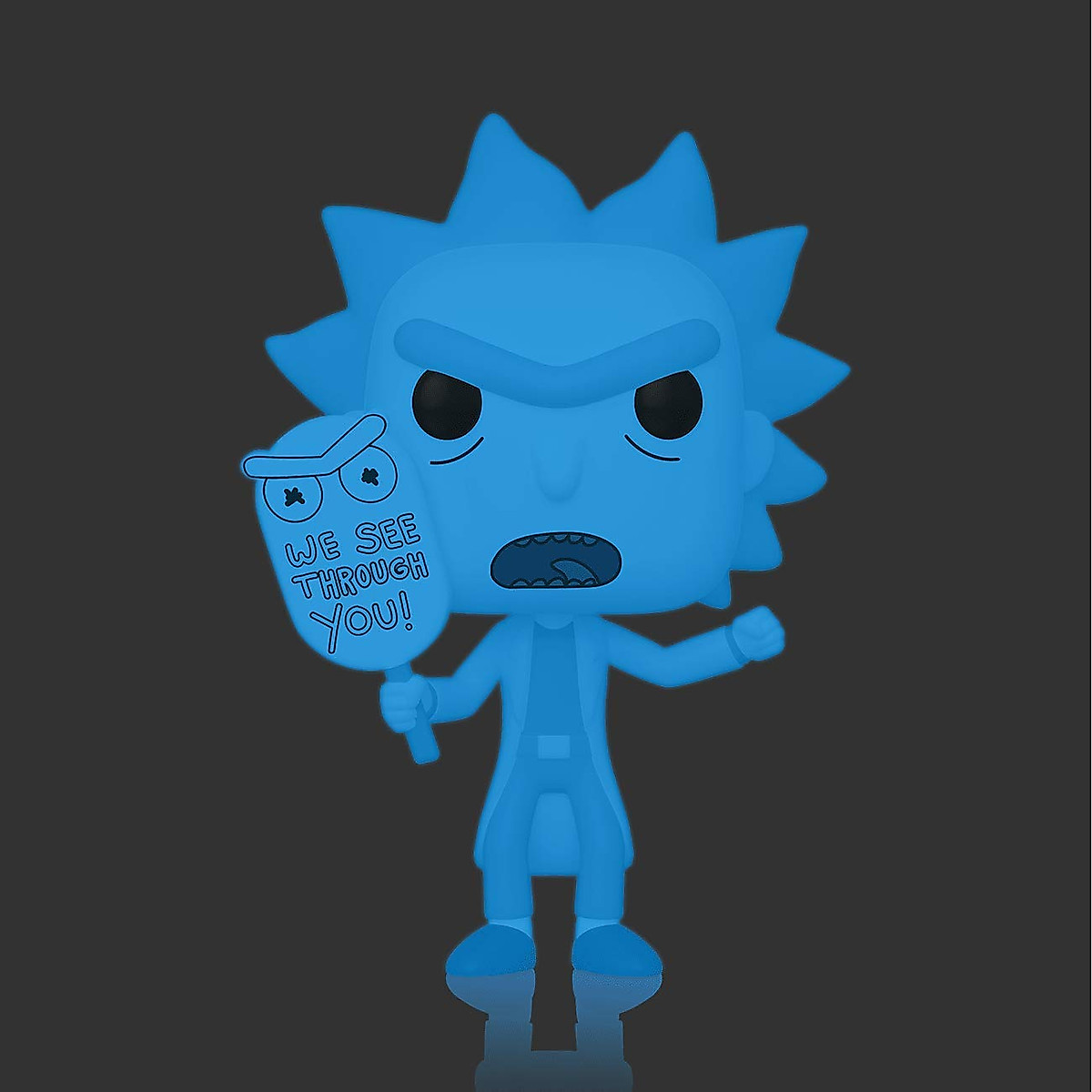 Funko Pop! Animation: Rick and Morty - Holgram Rick Clone Vinyl Figure, Glow in The Dark, Amazon Exclusive