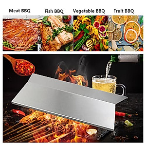 Grill Replacement Parts for Cuisinart CGG-306, Nexgrill 820-0033 820-0007B 820-0015 820-0007,820-0007G, Megamaster 820-0033M, 820-0007B, Flame Tamer 306-20133 306-20087 820-0033-05, 2 Pack Heat Plate