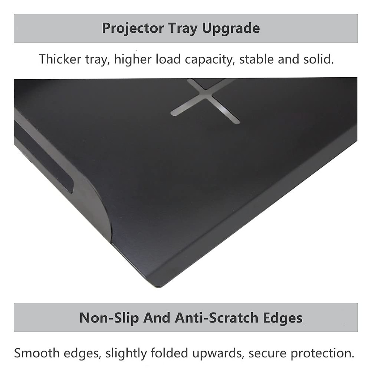 UineHiot Projector Ceiling Mount, Adjustable Height, Aluminum Alloy Material, Compatible with Epson/Emerson/BenQ/Fangor/Vankyo/Acer/Artlii/Optoma Projectors, Easy Installation