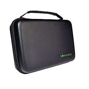 PS5 Console Controller Case, Dual DualSense Protective Hard Shell, Playstation 5 Two Controllers Travel Carrying Bag with Room for Cable Cord and Accessories (Black)