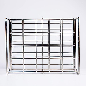 Adamas-Beta Stainless Steel Test Tube Rack,20 Place,5x4 Format,Wire Constructed,Outer Diameter Permitted of Tubes 29-31mm