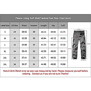 MAGCOMSEN Tactical Pants Men Waterproof Pants Camping Pants Hiking Pants Winter Pants Skiing Pants Snow Pants Black
