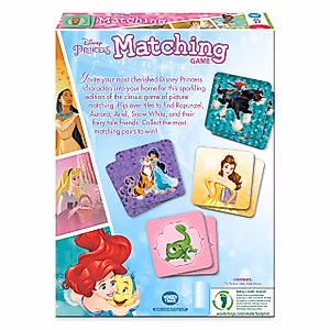 Wonder Forge Disney Princess Matching Game - Fun & Quick Memory Game for Kids | Engaging Toy for Ages 3-5 Years | Features Beloved Disney Princesses | Ideal for Solo or Family Play