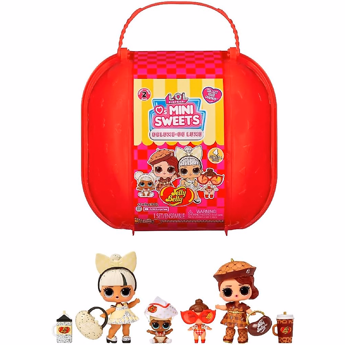 L.O.L. Surprise! Loves Mini Sweets Deluxe Series 2 with 4 Dolls, Accessories, Limited Edition Dolls, Candy Theme, Jelly Belly Theme, Collectible Dolls- Great Gift for Girls Age 4+