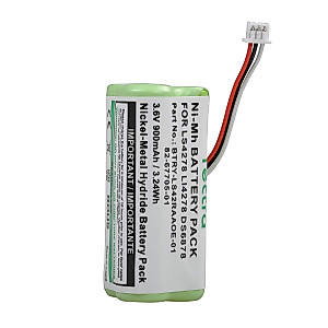 Tectra 2-Pack Replacement Battery for Motorola Symbol LS4278 LS-4278 LS4278-M LI4278 DS6878 82-67705-01 BTRY-LS42RAAOE-01 K35466 Cordless Bar Code Scanner (900mAh, 3.6V, NI-MH)