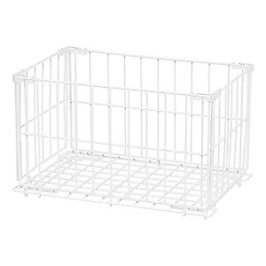 IRIS USA WCO-S Modular Wire Stacking Storage Container, Small