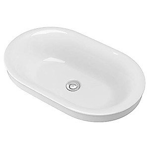 American Standard 1296000.020 Studio S 23-inch Oval Above-Counter Sink, White