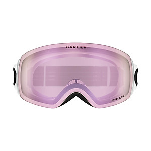 Oakley Flight Deck XM Snow Goggle (Matte White Frame/Prizm HI Pink Iridium Lens) with Large Goggle Soft Case