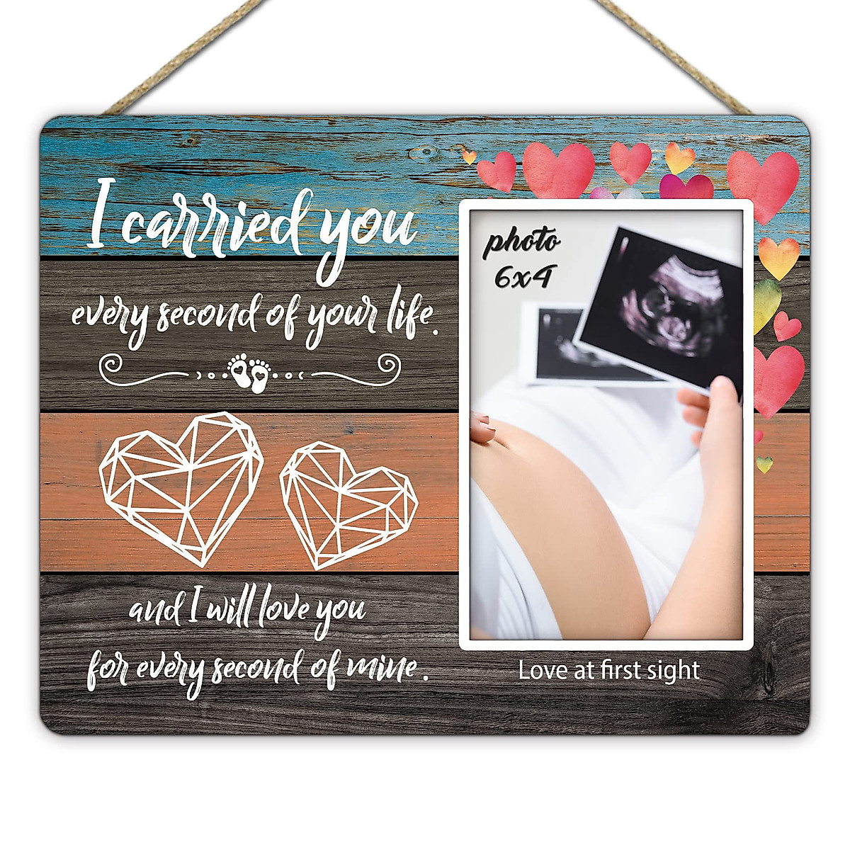 Miscarriage Picture Frames for Pregnancy Loss, Sonogram Memorial Photo Frame for Baby Loss Remembrance Keepsake - F001