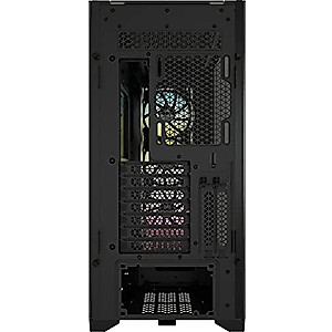 Corsair iCUE 5000X RGB Tempered Glass Mid-Tower ATX PC Smart Case - Black