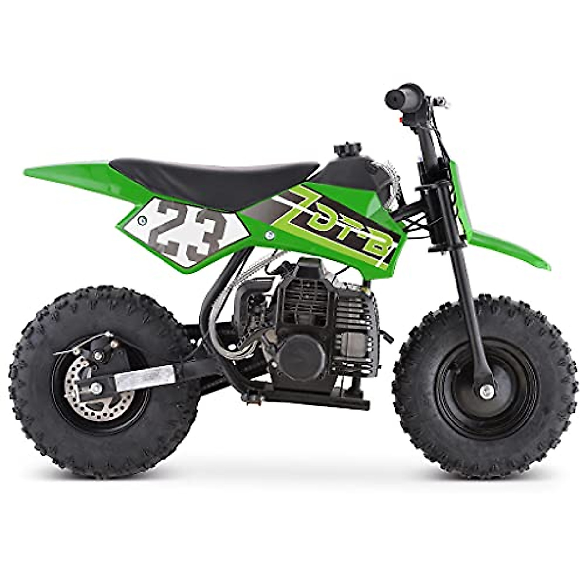 Gbmoto Blue 50cc Kids Dirt Bike, Kids Pit Bike, 2-Stroke Gas Dirt Bike,green