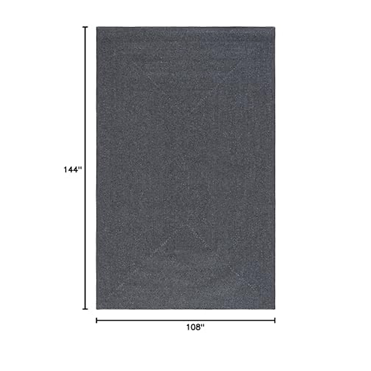 SAFAVIEH Braided Collection Area Rug - 9' x 12', Black, Handmade Farmhouse, Ideal for High Traffic Areas in Living Room, Bedroom (BRA201Z)