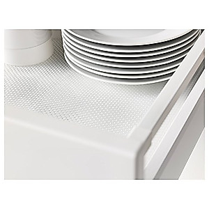 VViViD Non-Slip Rubberized Plastic Mesh Shelf and Drawer Liner Non-Adhesive Sheets (12 Inch x 20ft, White)