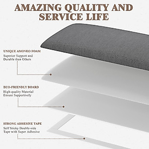 Amoveo Queen Headboard, Wall Mounted Peel and Stick Headboard, Upholstered Fabric Tufted Headboard for Queen Size, Soundproof Wall Panels, DIY Headboard Panels for Bedroom Modern(9 Panels, 10"x24")