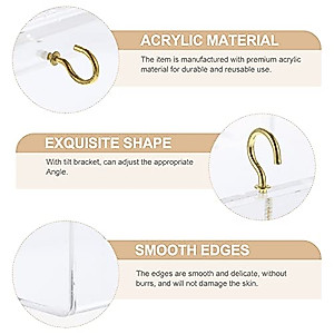 Ipetboom Bath Tray Bath Tray Clear Container Clear Tub Bird Bath for Cage Clear Acrylic Bird Bathtub Parrot Parakeets Shower No Bird Feeder for Cage Bathtub Box Small Bird Parrot Food Tray Food Tray