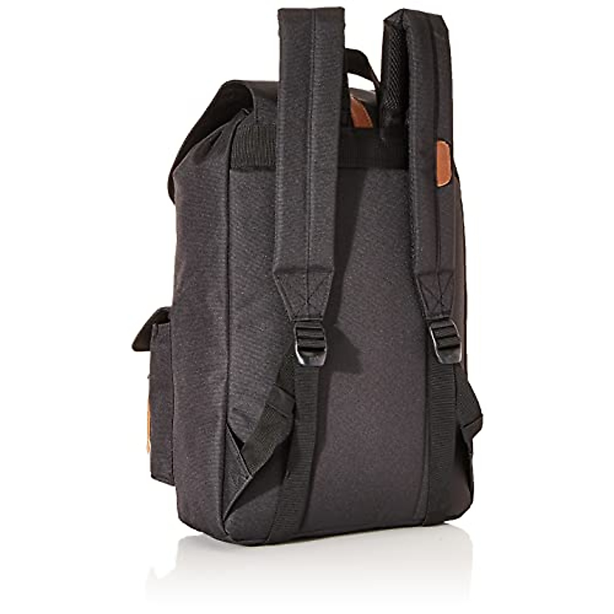 Herschel Dawson Backpack, Black/Tan Synthetic Leather, Classic 20.5L