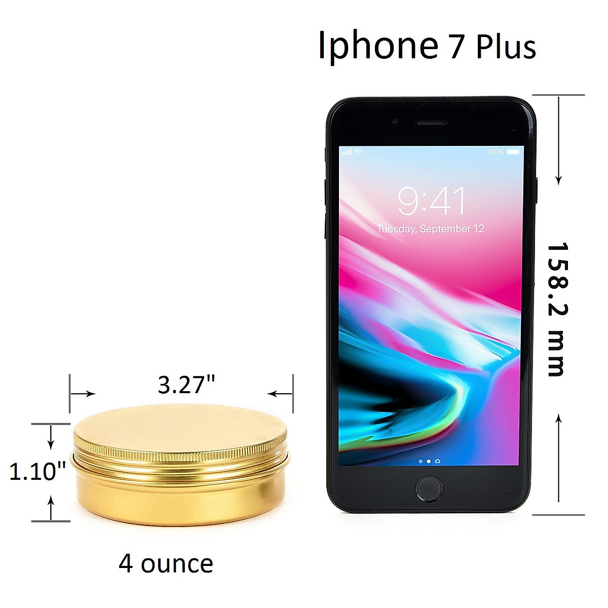 TMO 4 oz Tin Cans Screw Top Containers Aluminum Round Steel Tin Cans Travel Tins Storage Jar Food Tins Containers Metal Tins with Lids,Gold(24 Pack)