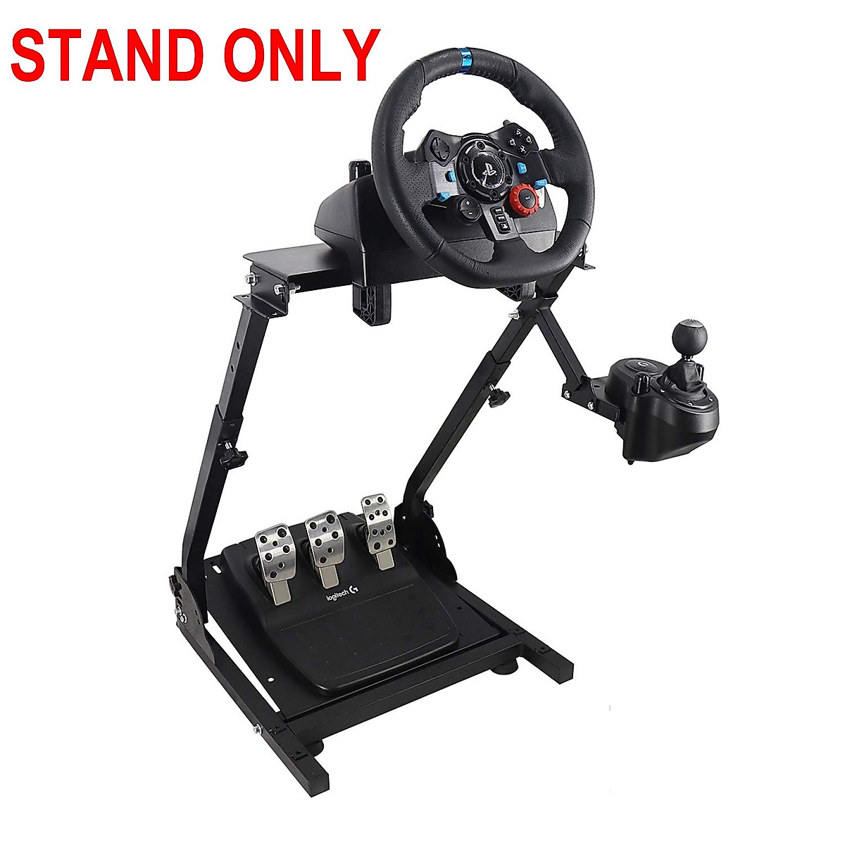 YXHARD Racing Wheel Stand, Height Adjustable & Foldable Steering Wheel Stand Compatible with Logitech G25,G27,G29,G920 Gaming Cockpit