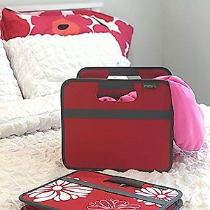 meori Small Collapsible Storage Bin, Fabric Storage Cube, with Dual Handles for Shelves, Small Storage Containers for Organizing